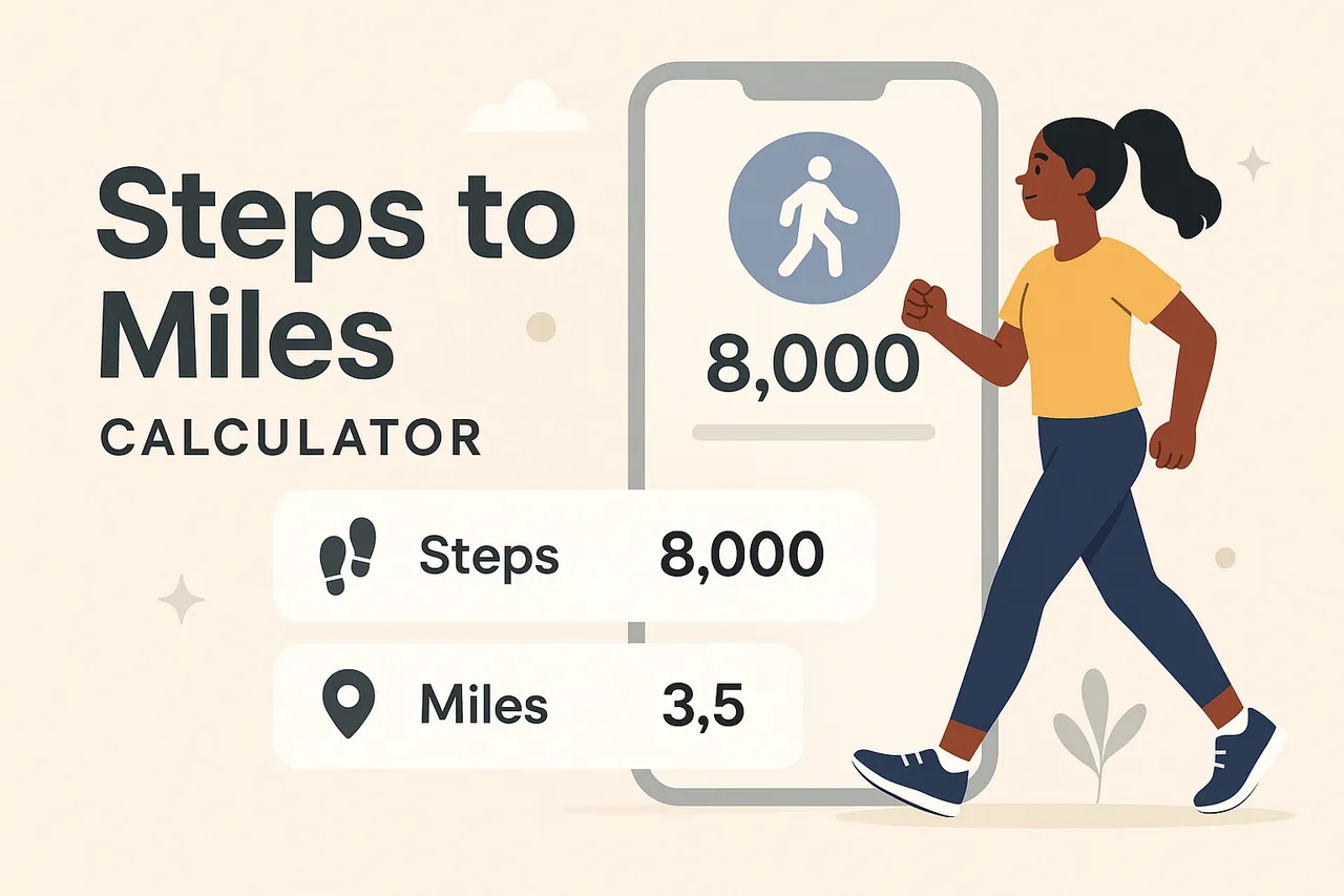 Steps to Miles Calculator - Accurate Walking Distance Tool